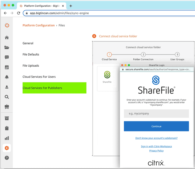 Citrix ShareFile | Bigtincan